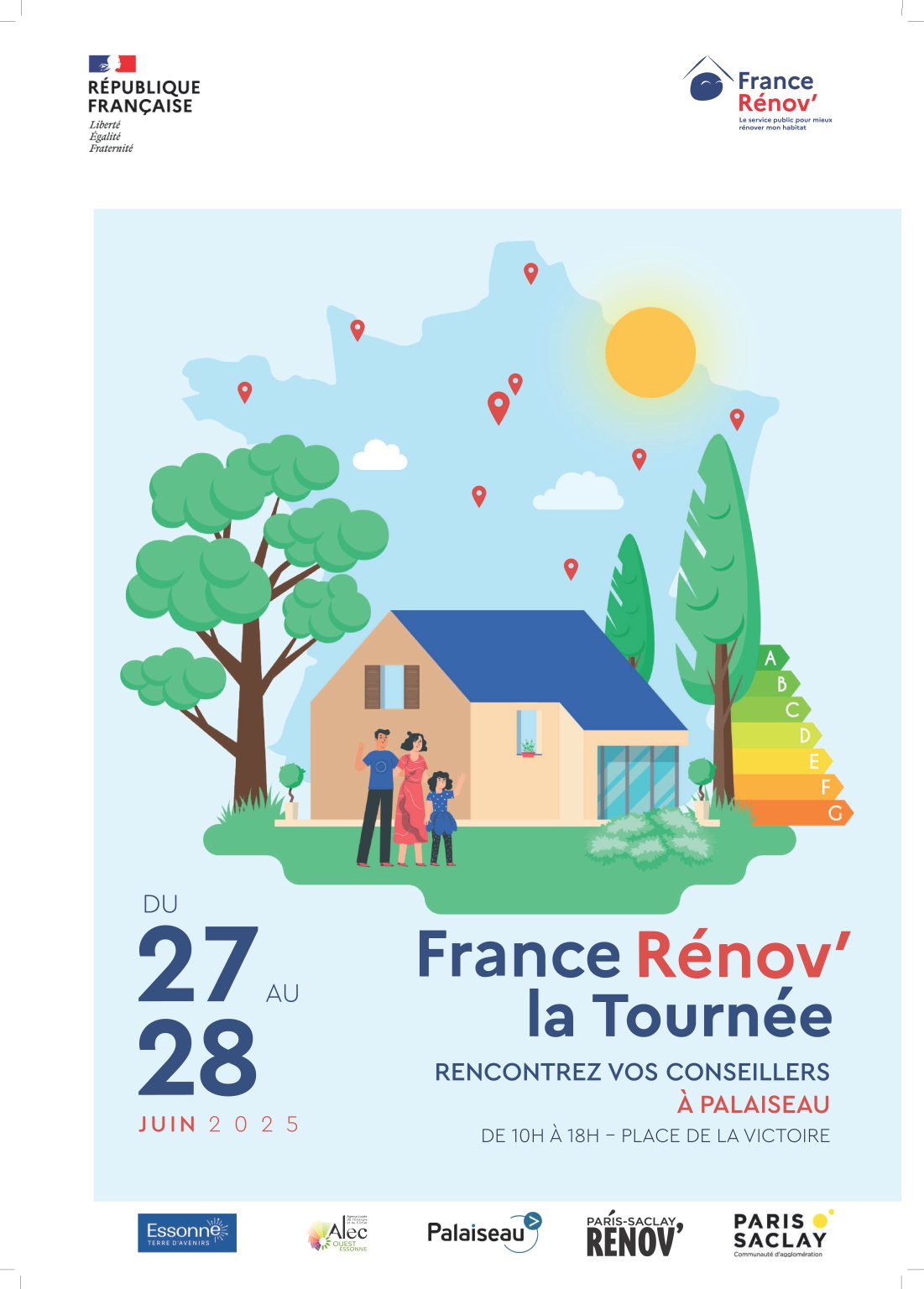 LES 27 & 28 JUIN : LA TOURNEE FRANCE RENOV’ A PALAISEAU – renover-malin